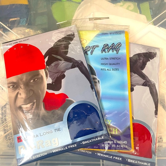 Accessories | Du Rag Set Of 3 Primary Colors New In Packaging | Poshmark